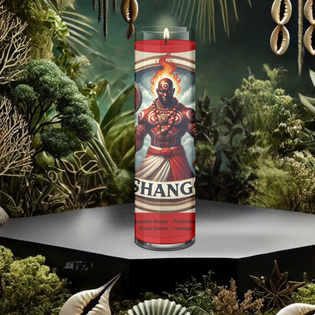 Shango Orisha Offering Candle – World-Of-Conjure